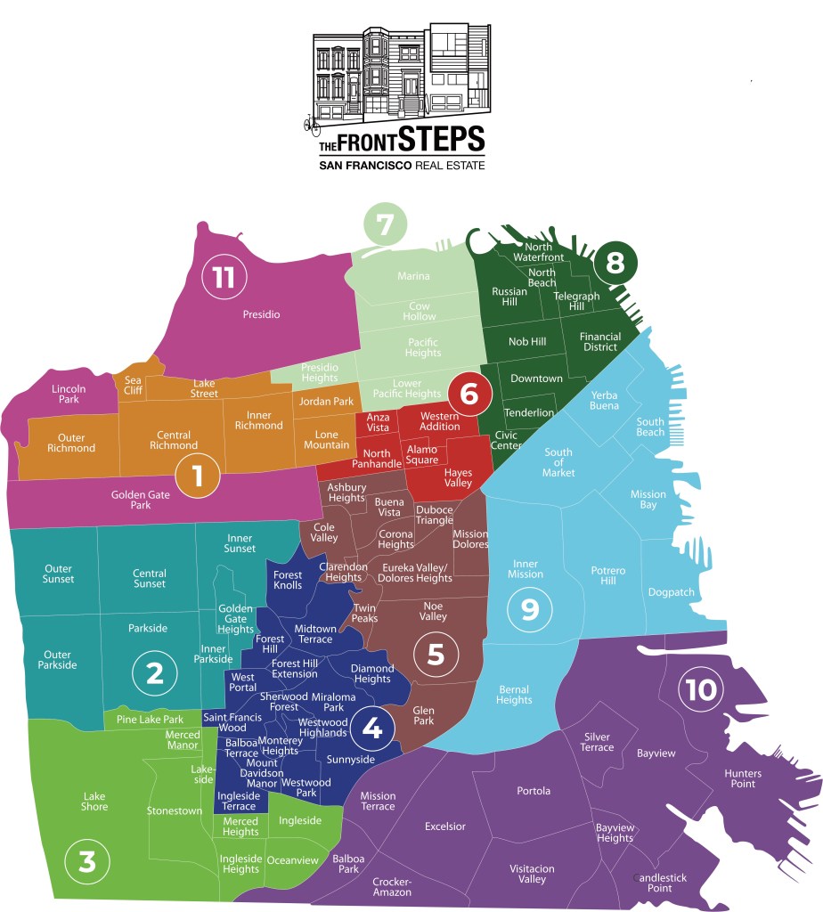 San Francisco’s Real Estate Districts | Mapped | the Front Steps | San ...